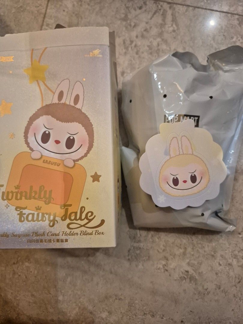 Popland popmart exclusive twinkly fairy tale labubu card holder sunny ...