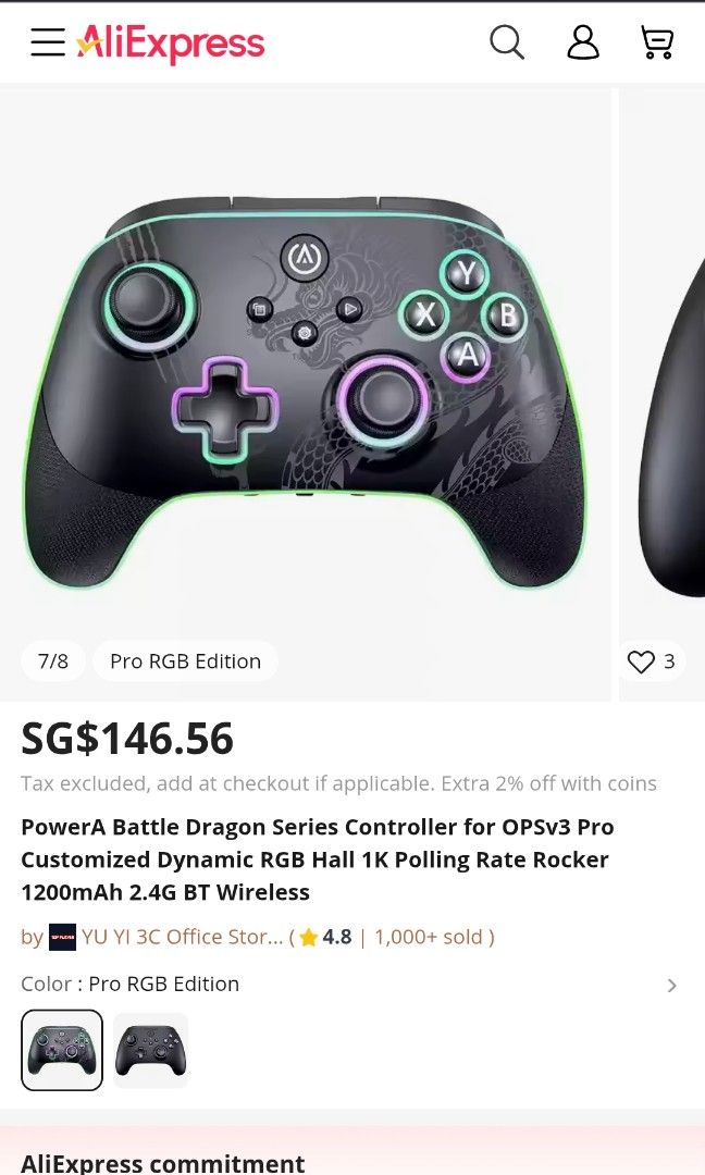 PowerA Battle Dragon™ Pro Wireless Controller with Lumectra for PC ...