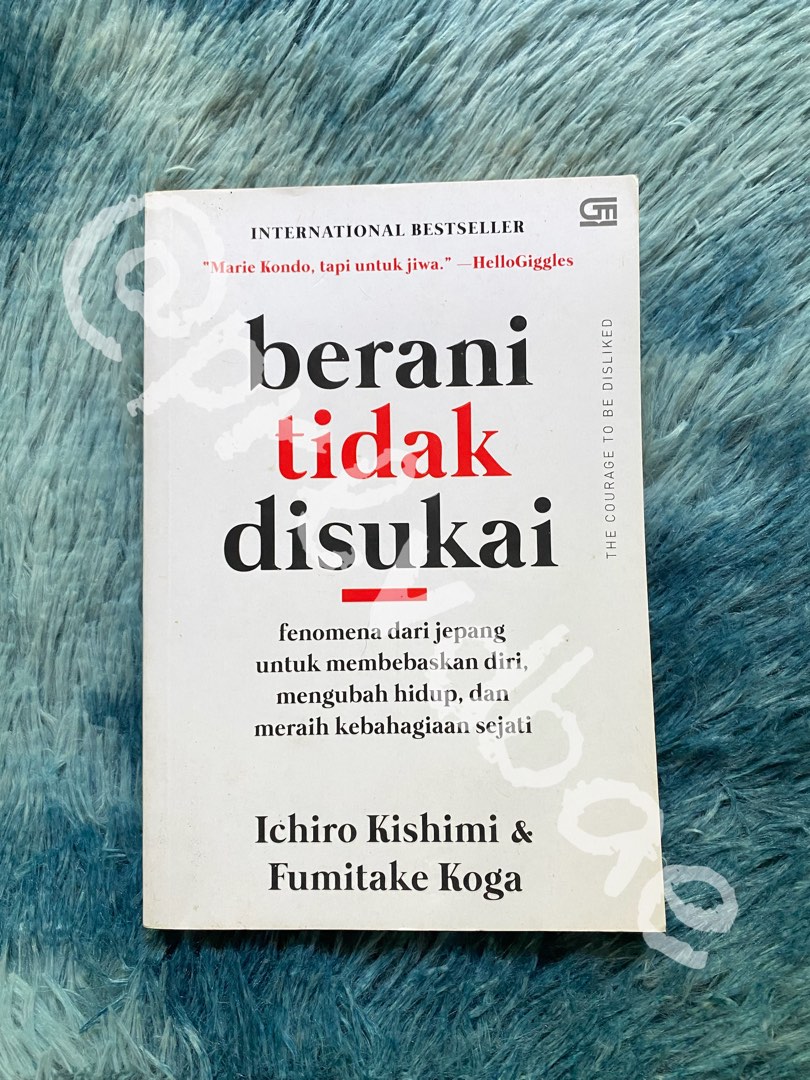 PRELOVED BOOK - The Courage to Be Disliked (Berani tidak disukai) by ...