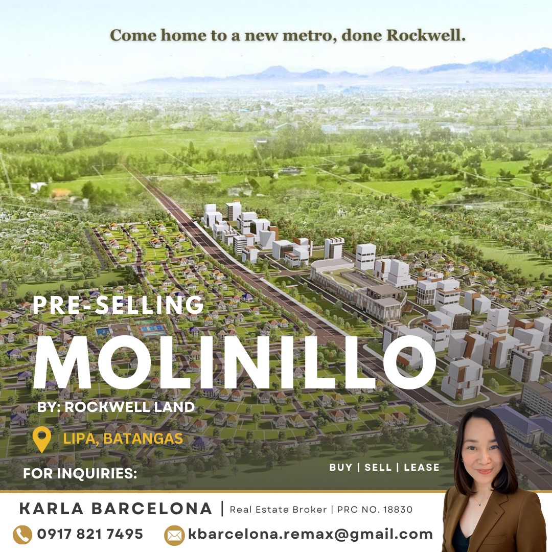 Pre-Selling| Residential Lots at Molinillo at Rockwell Center Lipa ...