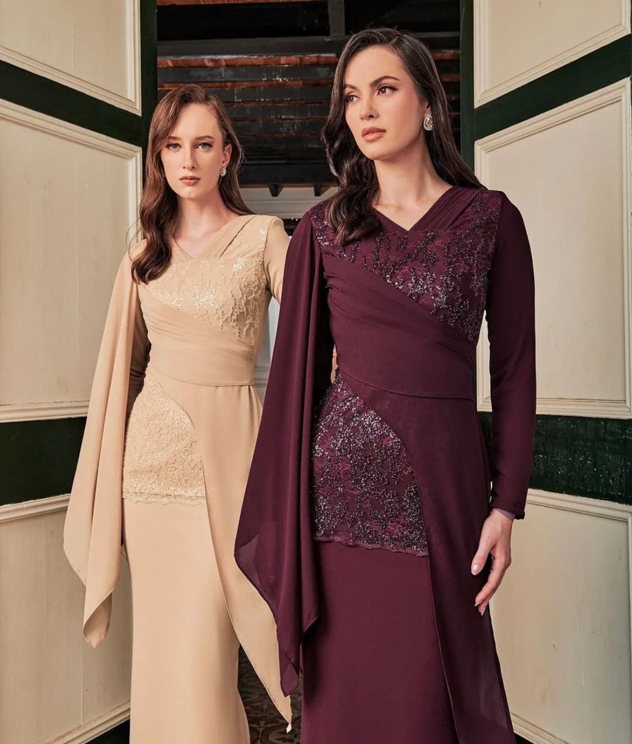 Qiszar Evelyn Luxe Black in M, Women's Fashion, Muslimah Fashion, Baju ...