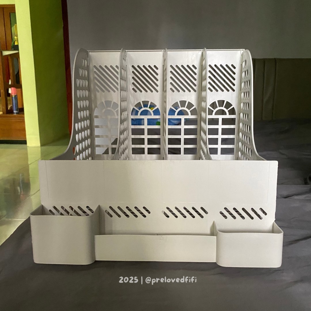 Rak Buku Sekat Rak Penyimpanan Barang Pena Desk Organizer Rak Ins ...