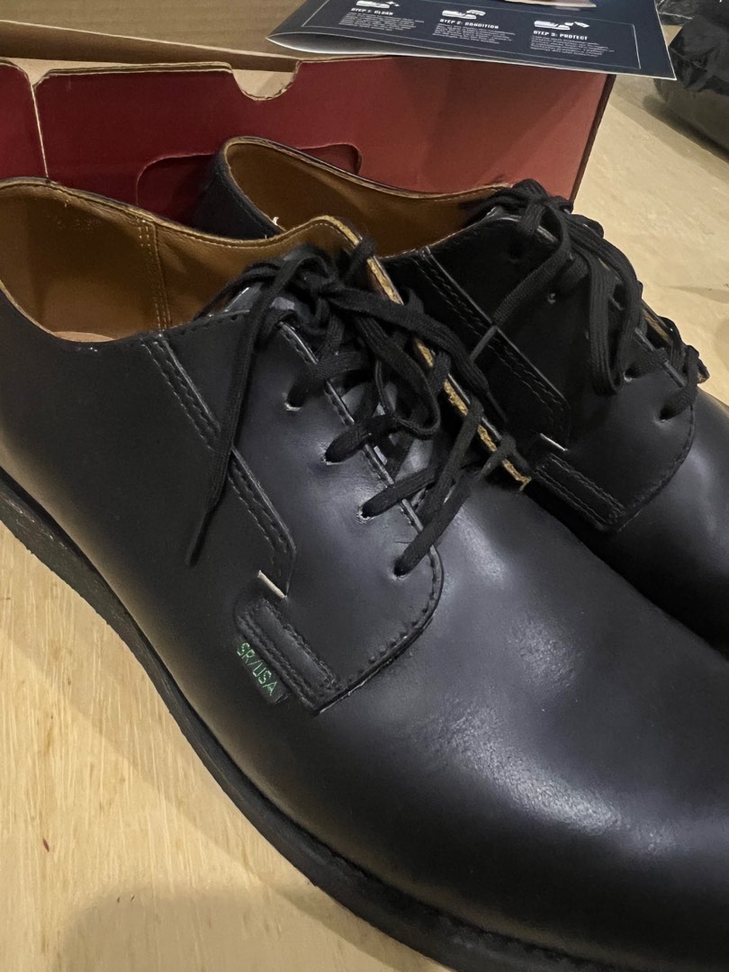 Red Wing 101 Postman - Oxford Black, Men's Fashion, Footwear, Dress ...