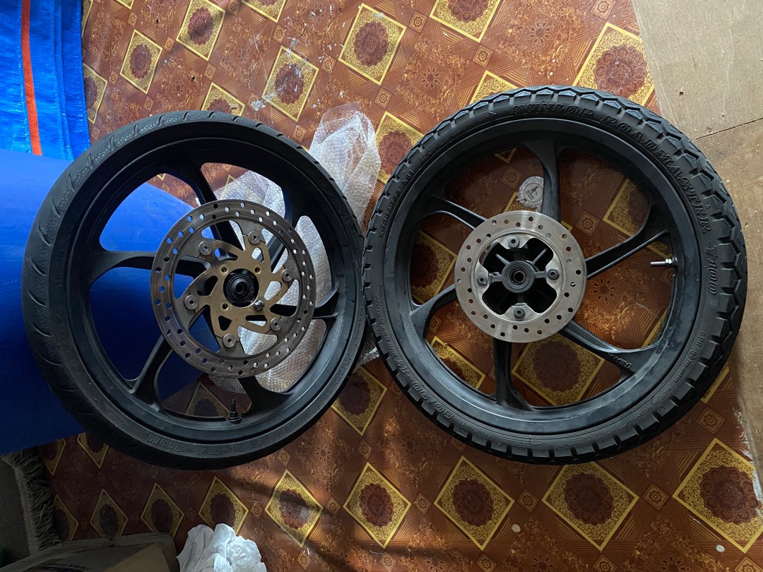 Rim original 125/lc 5s, Motorbikes on Carousell