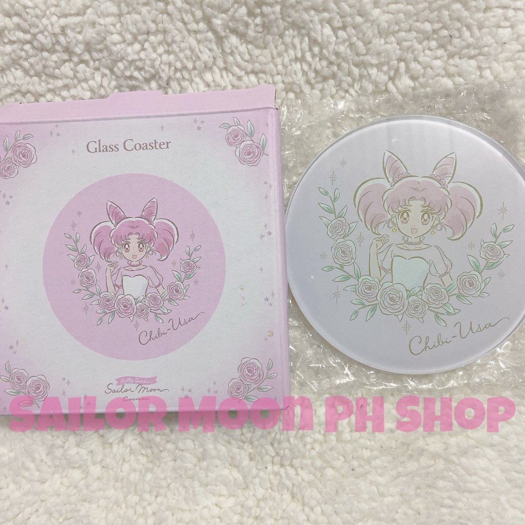Sailor Moon Cosmos x 3coins Chibiusa Chibimoon Glass Coaster, Furniture ...