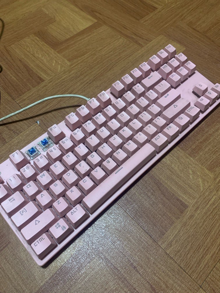 Sakura Pink Gaming Keyboard with LED Light, Computers & Tech, Parts ...