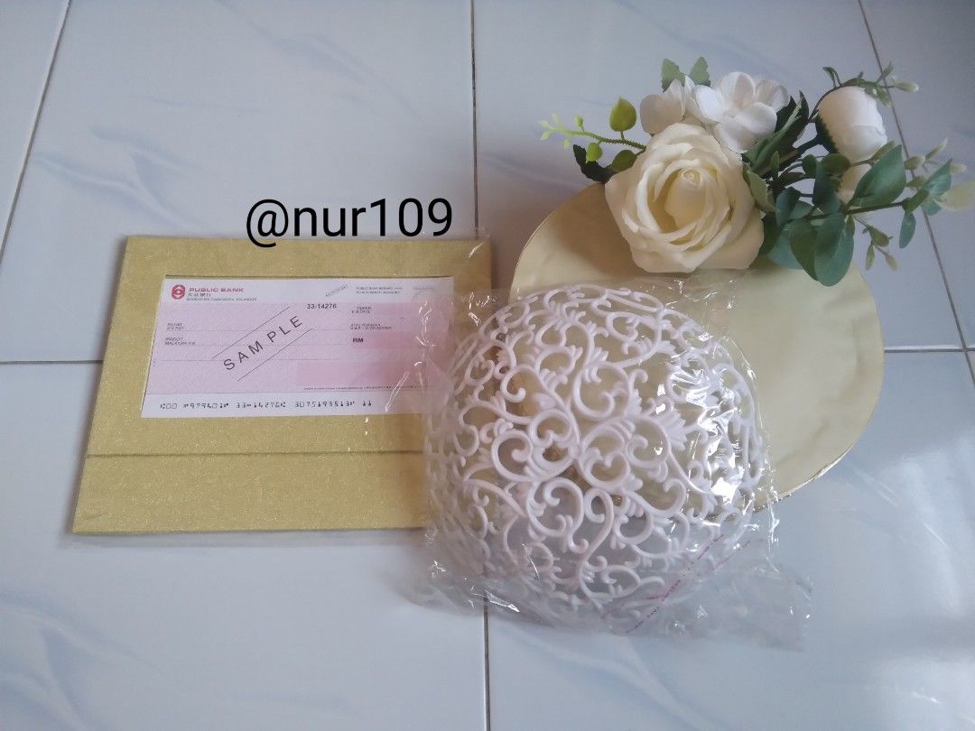 Set Frame Cheque Mas Kahwin Simple dan Cantik Siap Gubahan, Looking For ...