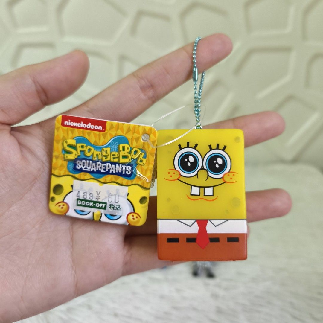 Spongebob Squarepants Figure Keychain with Hardtag, Women's Fashion ...