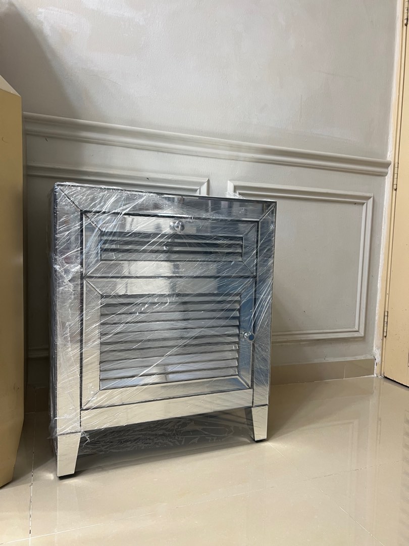 Ssf glass side cabinet, Furniture & Home Living, Furniture, Shelves ...