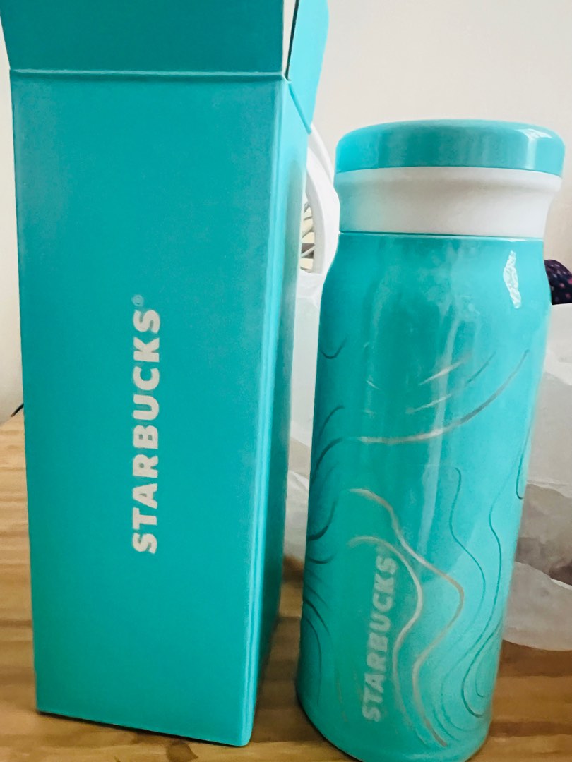 Starbucks 2025 Turquoise Flask, Furniture & Home Living, Kitchenware ...