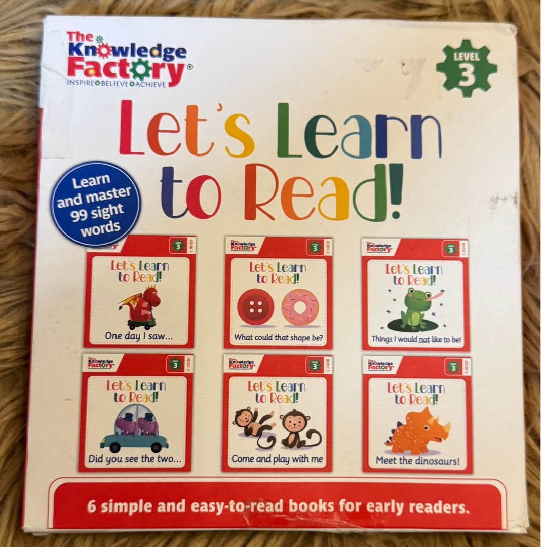 The Knowledge Factory - 6 Simple & Easy to Read Books for Early Readers ...