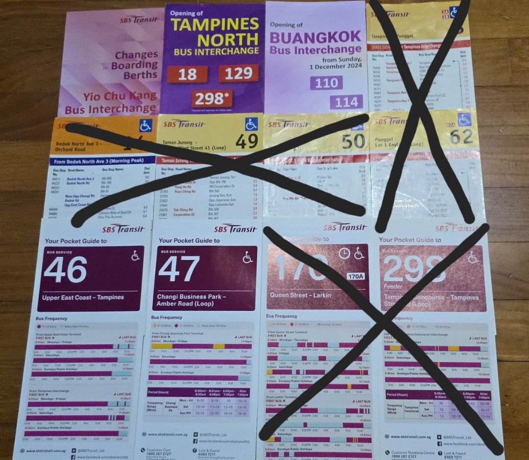 [DISCOUNT] Various Rare and Outdated SMRT/SBST/TTS Bus Guides for Sale ...