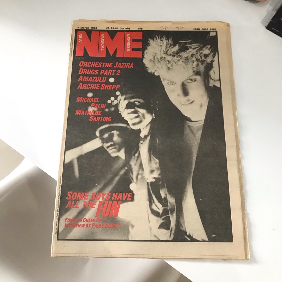 Vintage NME New Musical Express NME 5 March 1983 FUN BOY THREE Archie ...