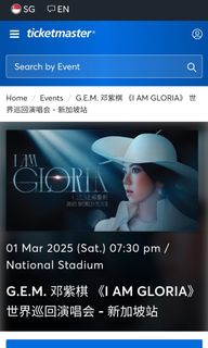 GEM邓紫琪 Gloria Malaysia Concert 2025, Tickets & Vouchers, Event Tickets on Carousell