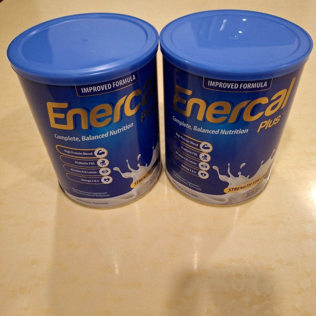 Wyeth Enercal Plus 900g Vanilla Flavour EXP : 22/04/2025, Food & Drinks ...