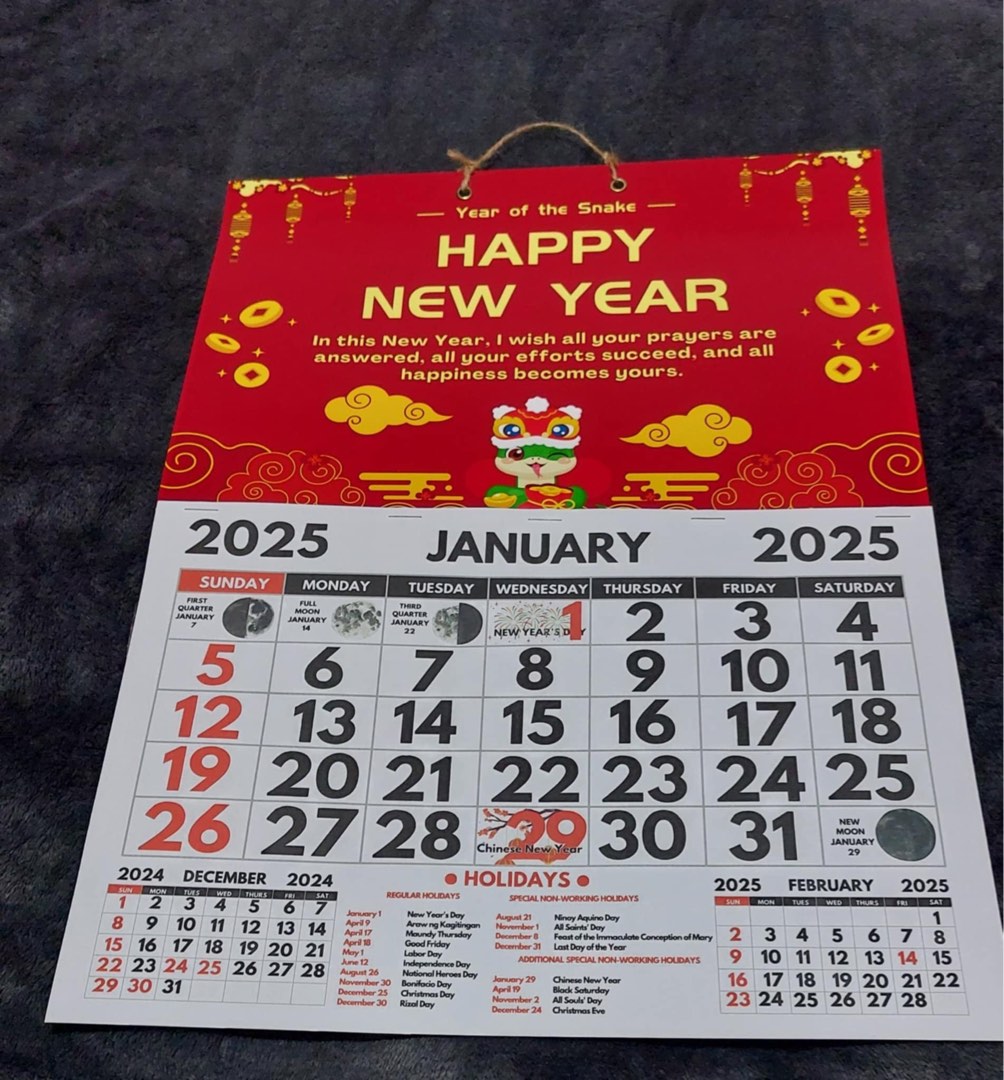 2025 LUCKY CALENDAR, Everything Else, Others on Carousell