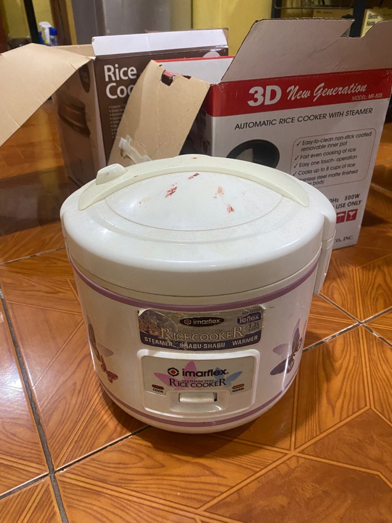 Imarflex Automatic Rice Cooker with Steamer 1.2L Model MF-50S ...