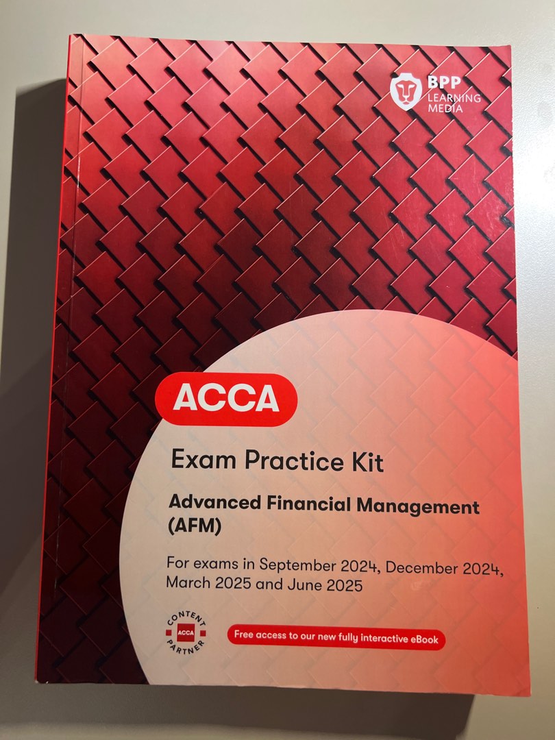 ACCA BPP AFM Exam Practice Kit - June 2025, Hobbies & Toys, Books ...