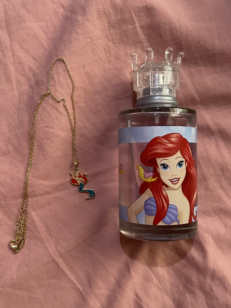 Ariel Little Mermaid Perfume with Necklace, Babies & Kids, Bathing ...