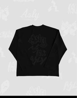 ASLY OG BLACK ON BLACK, Women's Fashion, Tops, Shirts on Carousell