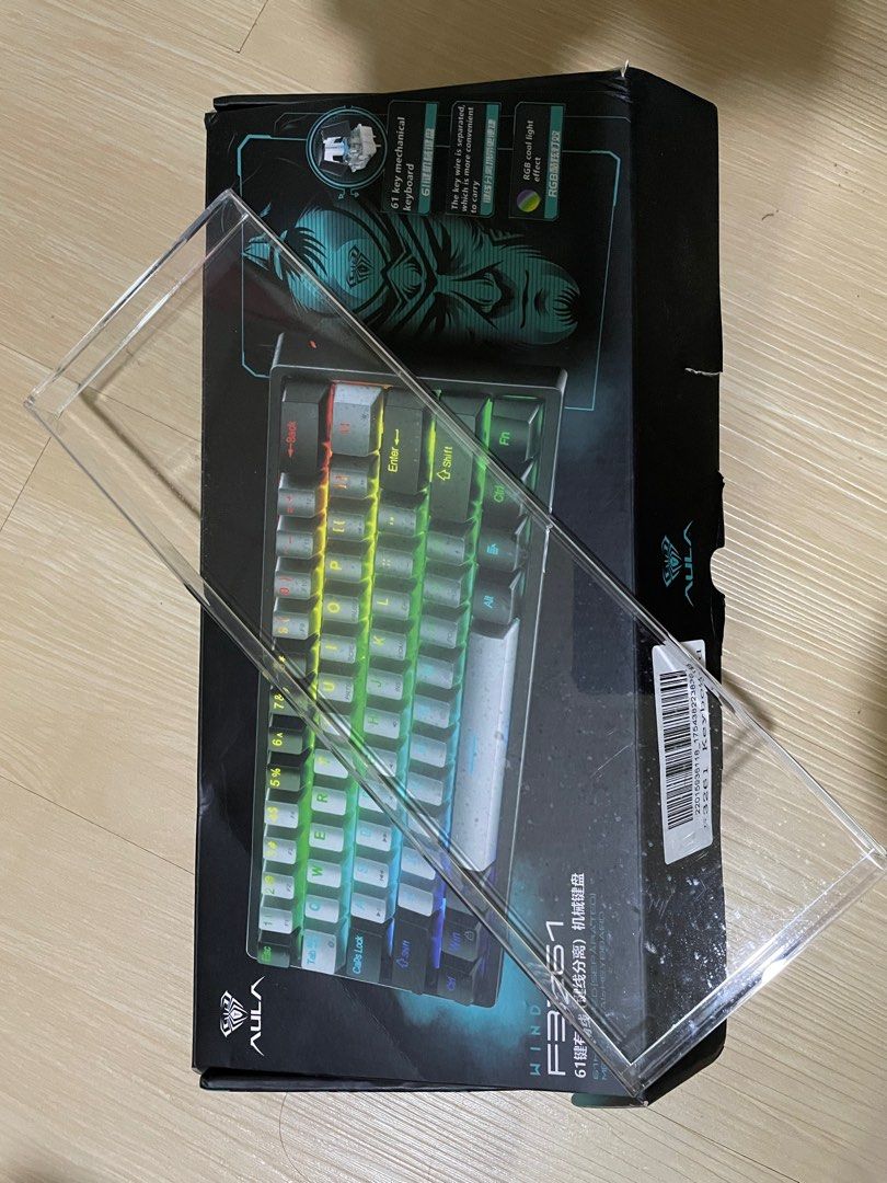 AULA F3261 61 Keys Wired Mechanical Keyboard (Black Grey - Brown Switch ...