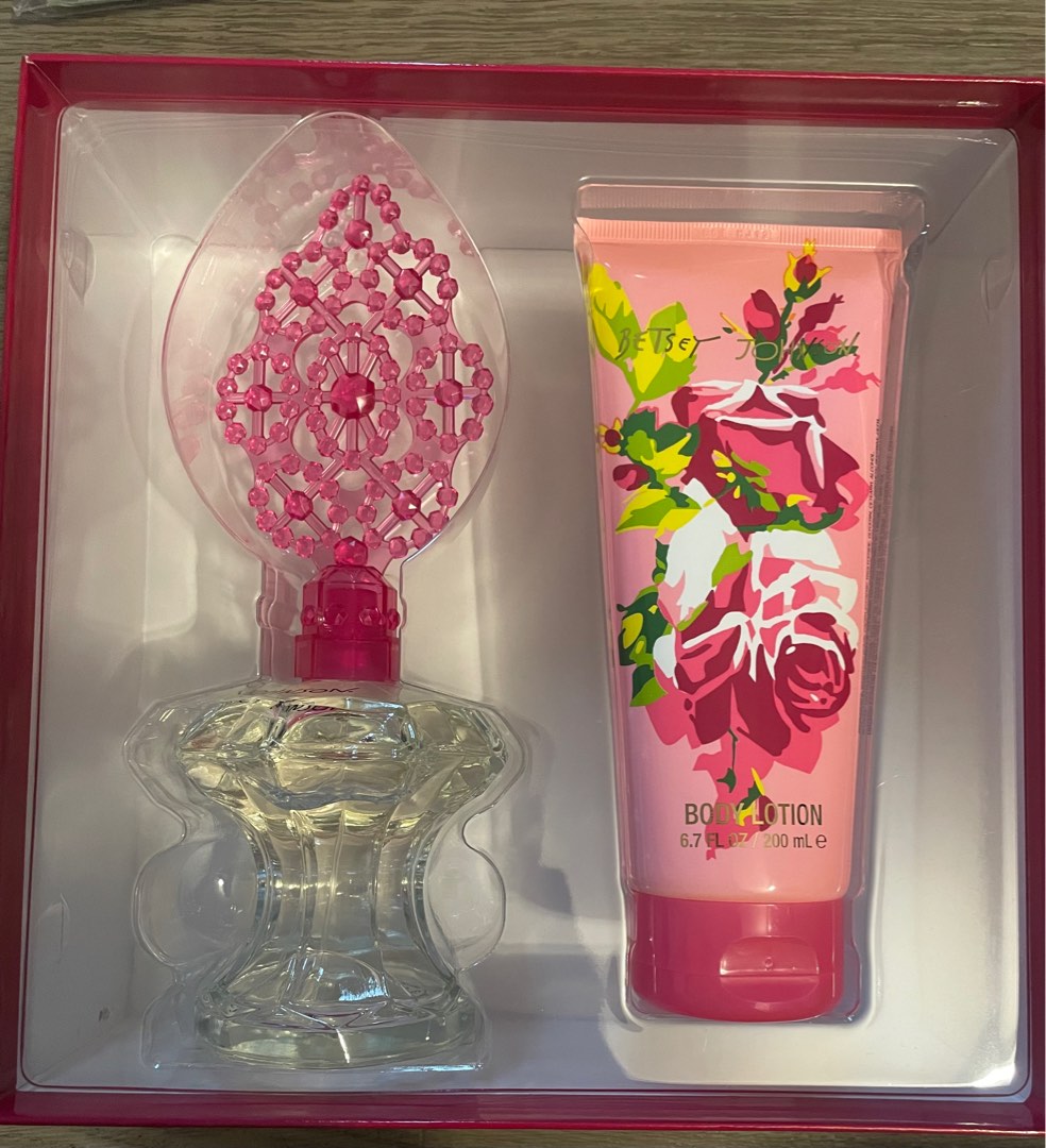 BETSY JOHNSON perfume 100mL + Body Cream 200mL, Beauty & Personal Care ...