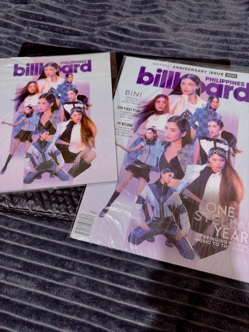 BINI Billboard Magazine Anniv issue 2024 (sealed and unopened), Hobbies ...