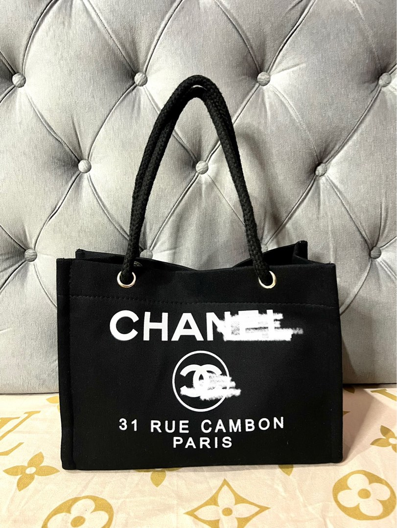 Black Canvas Tote Bag VIP GIFT | GWP, Women's Fashion, Bags & Wallets ...