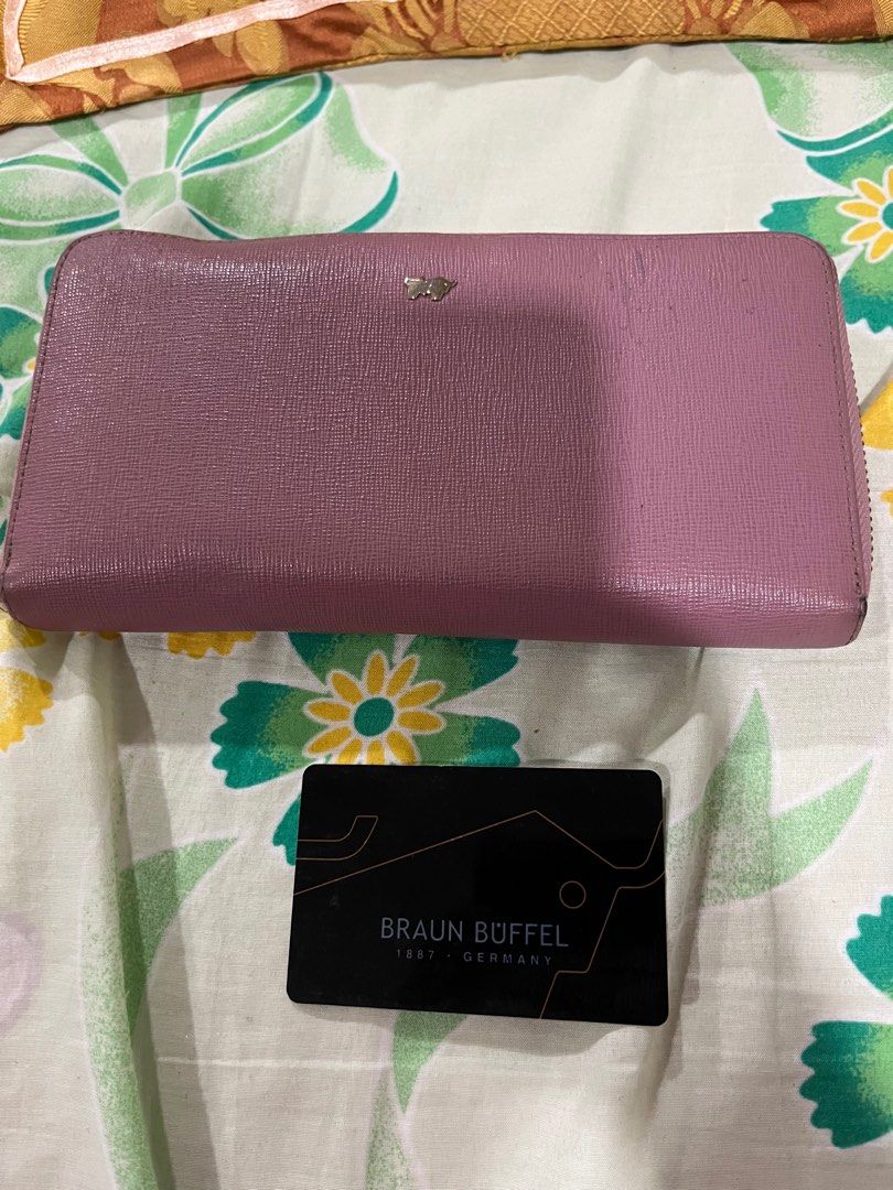 BRAUN BUFFEL ZIP PURSE, Women's Fashion, Bags & Wallets, Purses ...