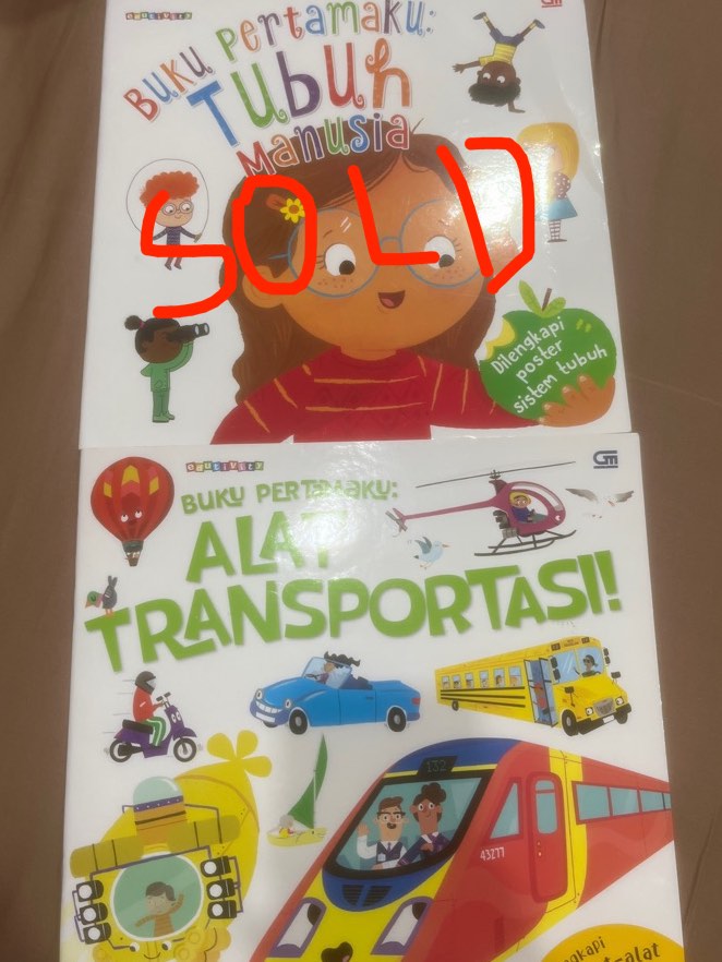 Buku cerita anak alat transportasi dan tumbuh manusia, Buku & Alat Tulis, Buku Anak-Anak di ...