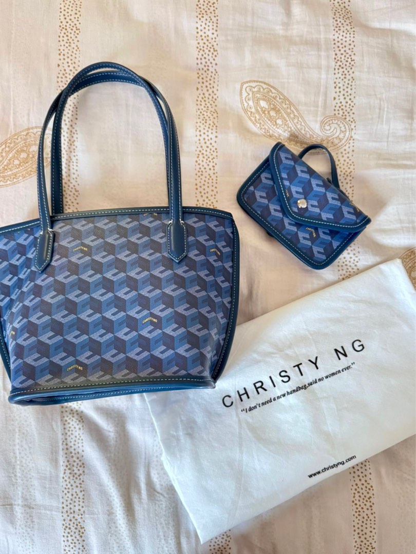 Christy Ng Mini Russo - Blue, Barang Mewah, Tas & Dompet di Carousell