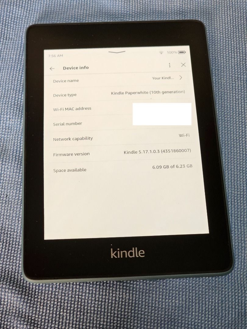 e-reader: Amazon Kindle Paperwhite (10th gen) - 6" (blue), 8GB, Wifi ...
