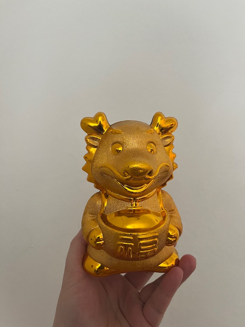 [FREE] Golden dragon coin bank, Hobbies & Toys, Collectibles ...