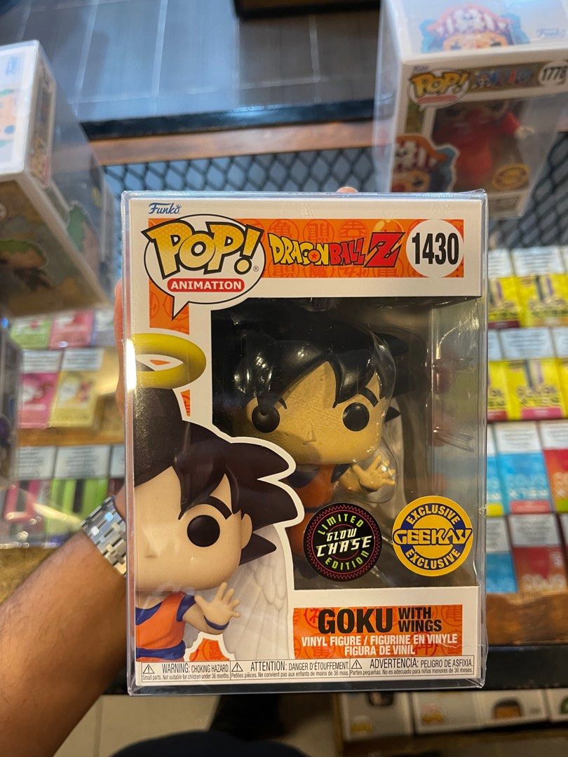 Funko Pop DBZ Son Goku with Wings Chase Glow Geekay Games Exclusive ...