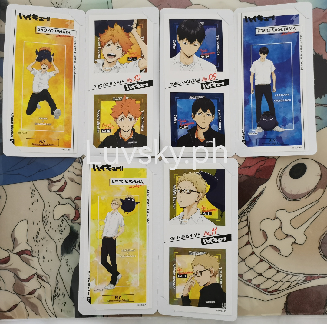 Haikyuu!! Karasuno Sticker Set, Hobbies & Toys, Stationary & Craft ...