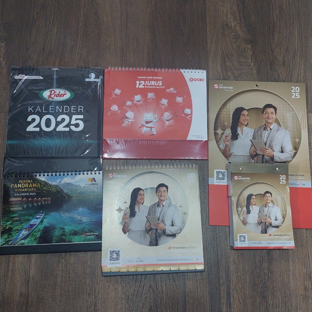 kalender Meja kalender sobek dinding calender bank Sinarmas simas BCA ...