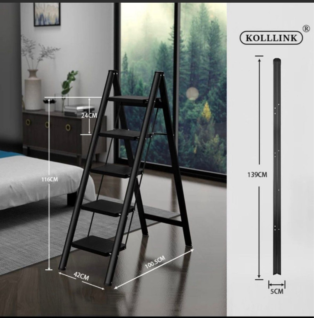 KOLL LINK - Ladder (5 steps), Furniture & Home Living, Home Improvement ...