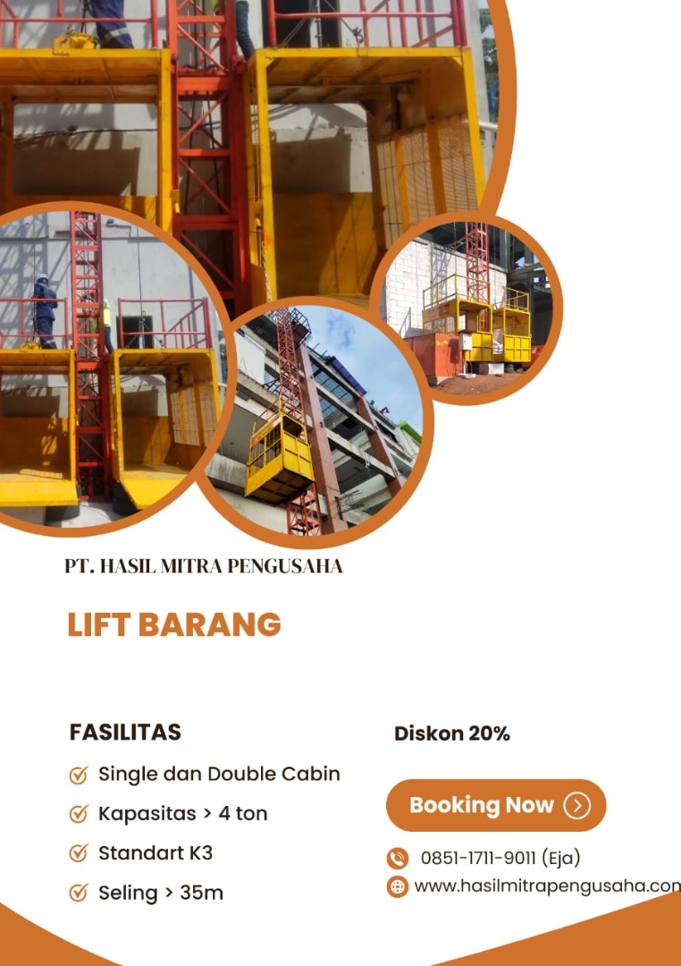 Lift Barang Proyek Tanah Datar Provinsi Sumatera Barat | Promo Besar ...