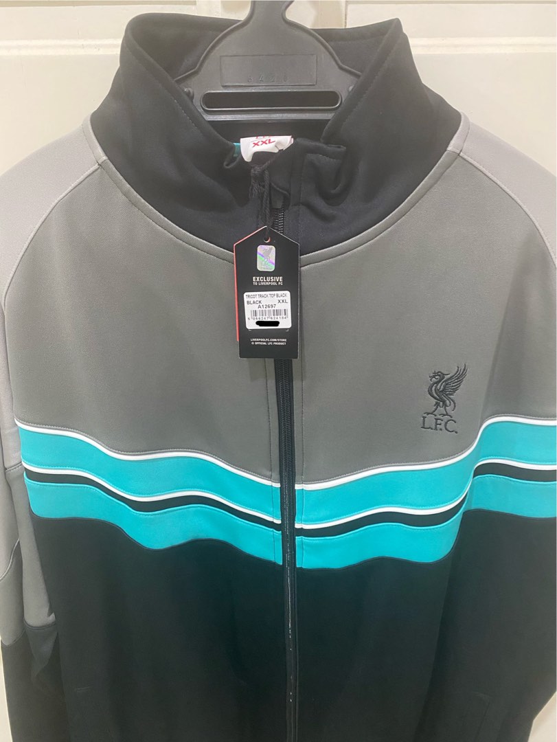 Liverpool FC Mens Black Tricot Track Top, Men's Fashion, Coats, Jackets ...