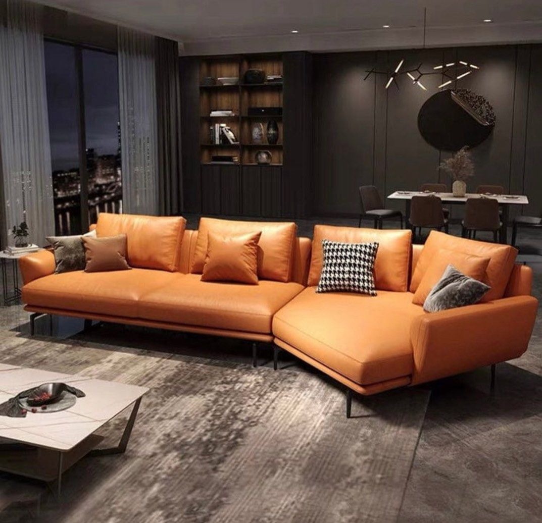 LUMINARE Modern Angular Sectional Sofa, Furniture & Home Living ...
