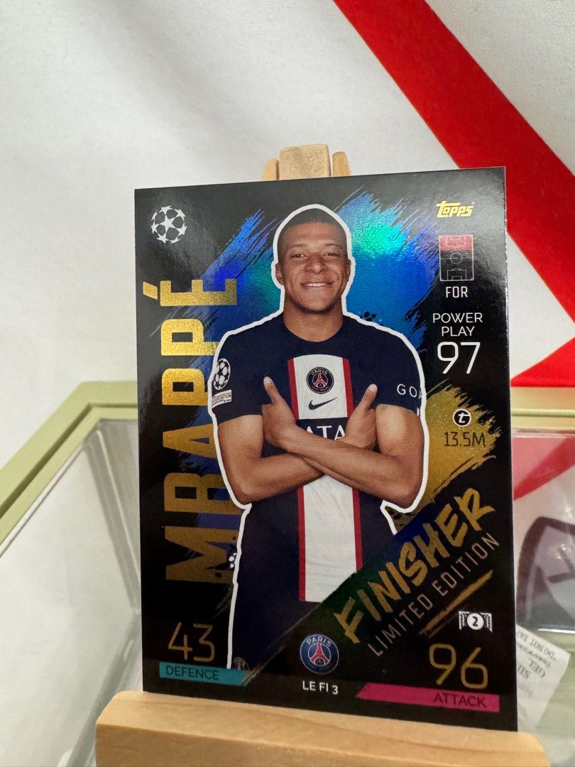 Mbappe - Toops Finisher Limited Edition Match Attax PSG Card, Hobbies ...