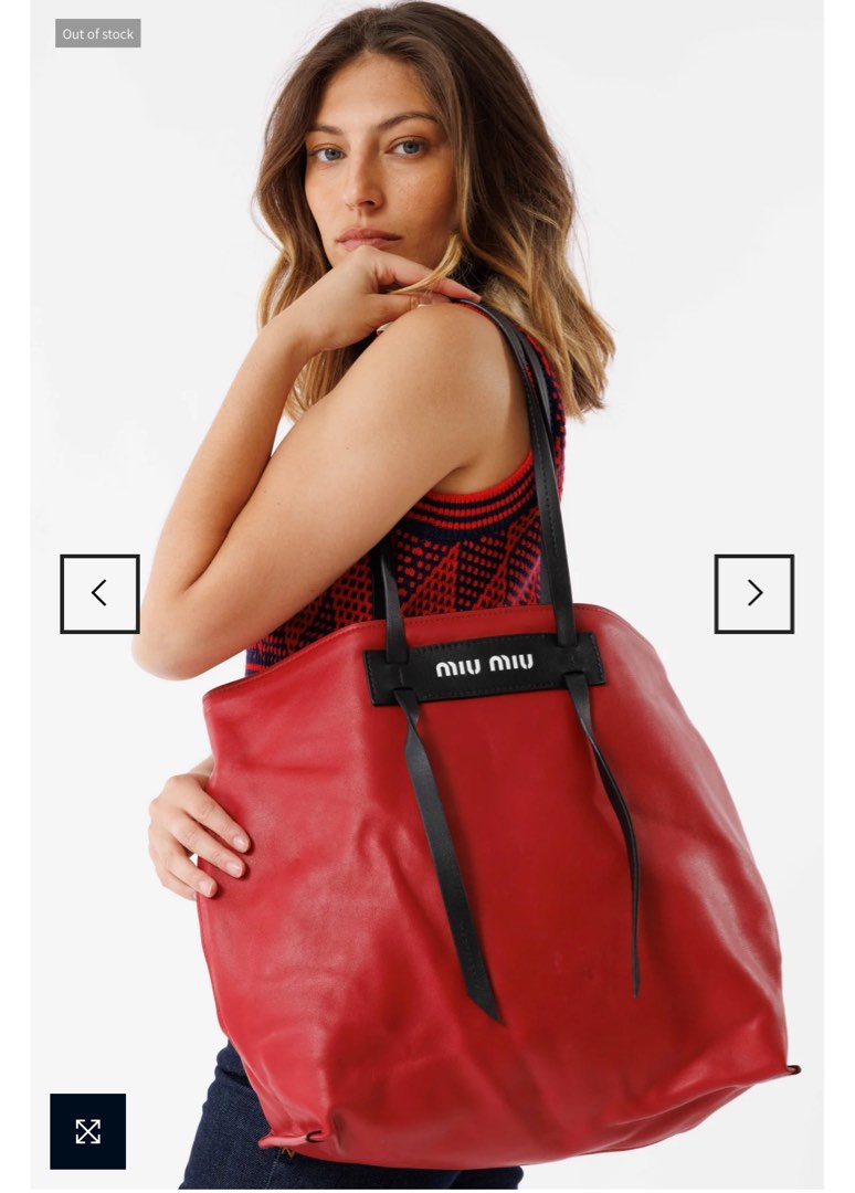 Miu Miu Grace Lux Tote Bag (100% authentic), Women's Fashion, Bags & Wallets, Tote Bags on Carousell