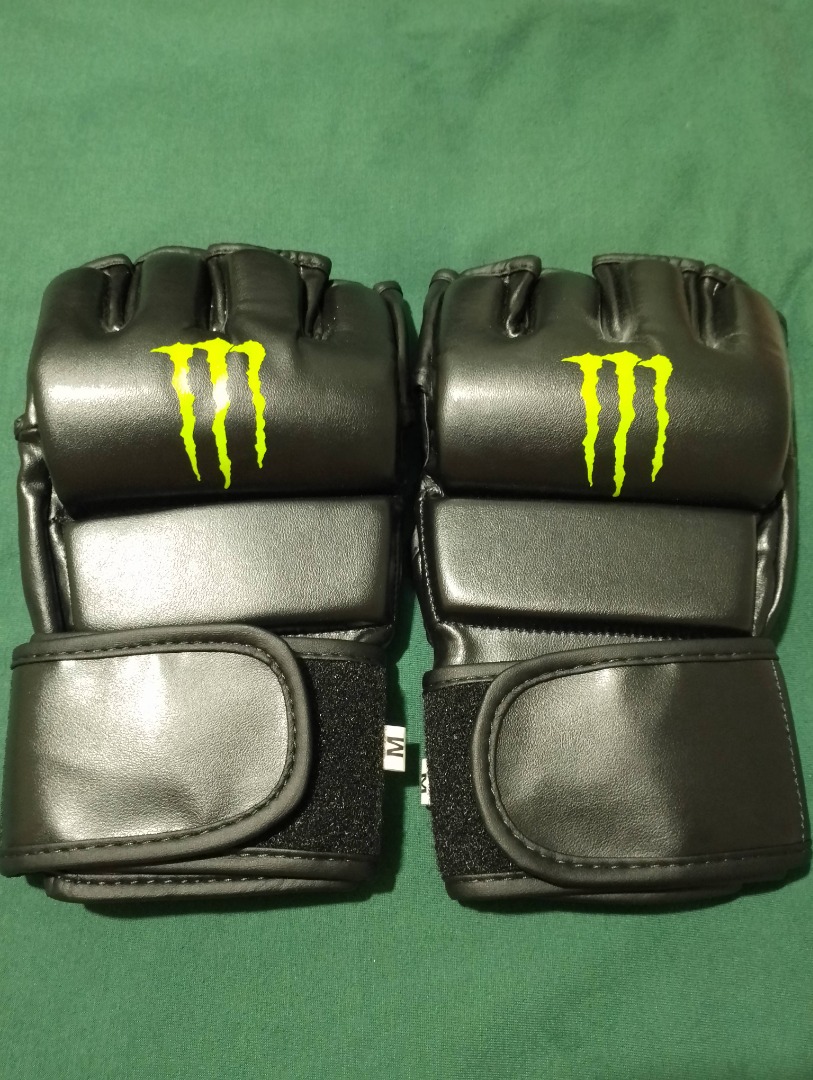 Monster Premier MMA Glove Black Vinyl (Medium) UFC WEC Pride Bellator ...