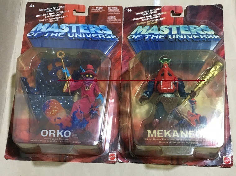 MOTU Orko & mekaneck Mattel figure VT trade OK tin toy robot Hot Toys ...