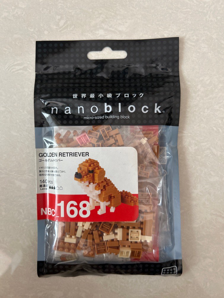 Nanoblock golden retriever, Hobbies & Toys, Toys & Games on Carousell