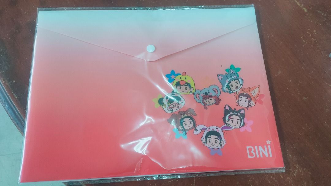 National Book Store x Bini - Plastic Envelope - Red Yellow Pastel Set ...