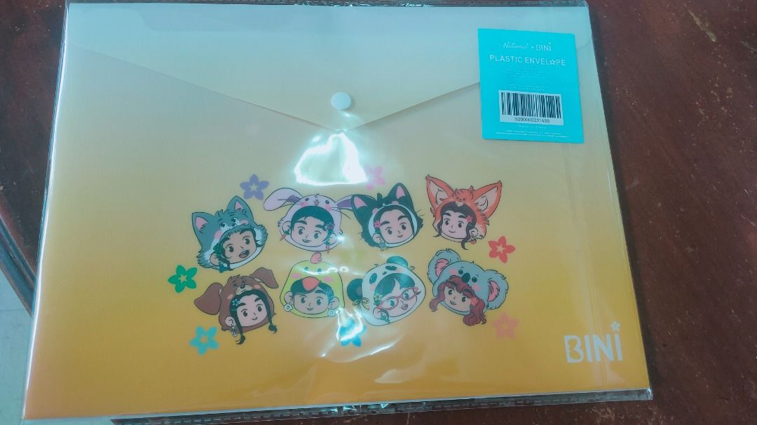 National Book Store x Bini - Plastic Envelope - Red Yellow Pastel Set ...