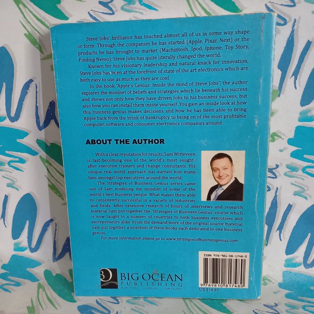 original Buku Apples Genius Inside the mind of Steve Jobs by Sam ...