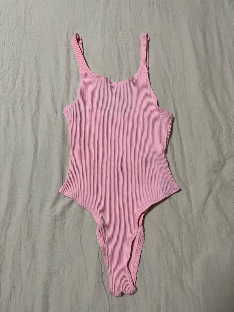 Pink Unitard, Women's Fashion, Activewear on Carousell