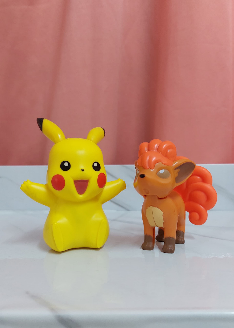 [Pokemon] Pikachu & Vulpix Figurines, Hobbies & Toys, Toys & Games on ...
